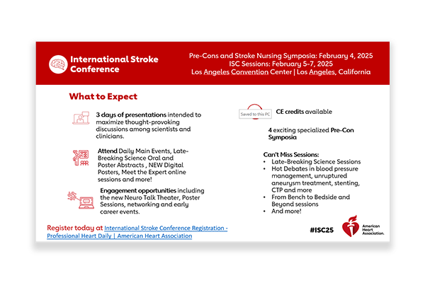 International Stroke Conference Toolkit - Professional Heart Daily ...